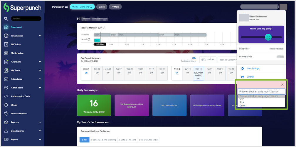 Early Logout Warning – IntouchCX Help Center