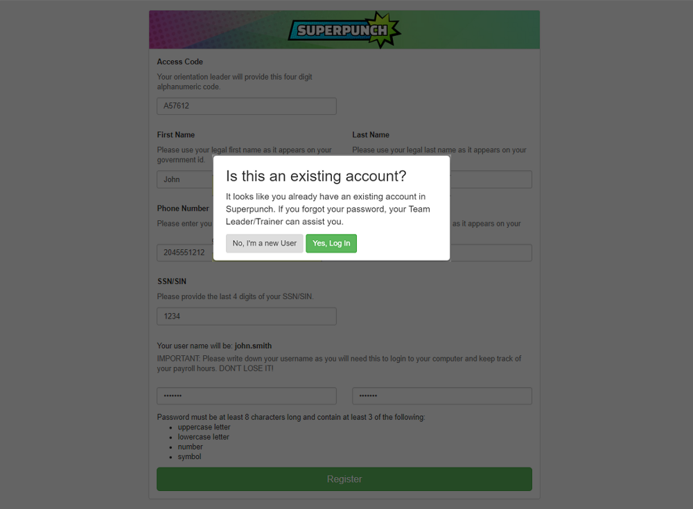 Superpunch Registration Process – 24-7 Intouch Help Center