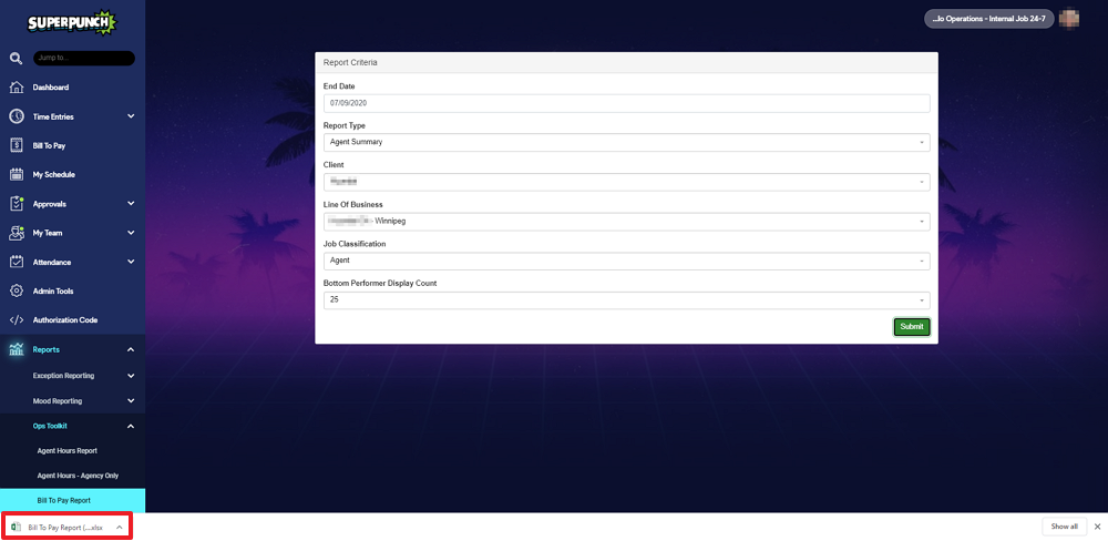 Bill to Pay Report – 24-7 Intouch Help Center