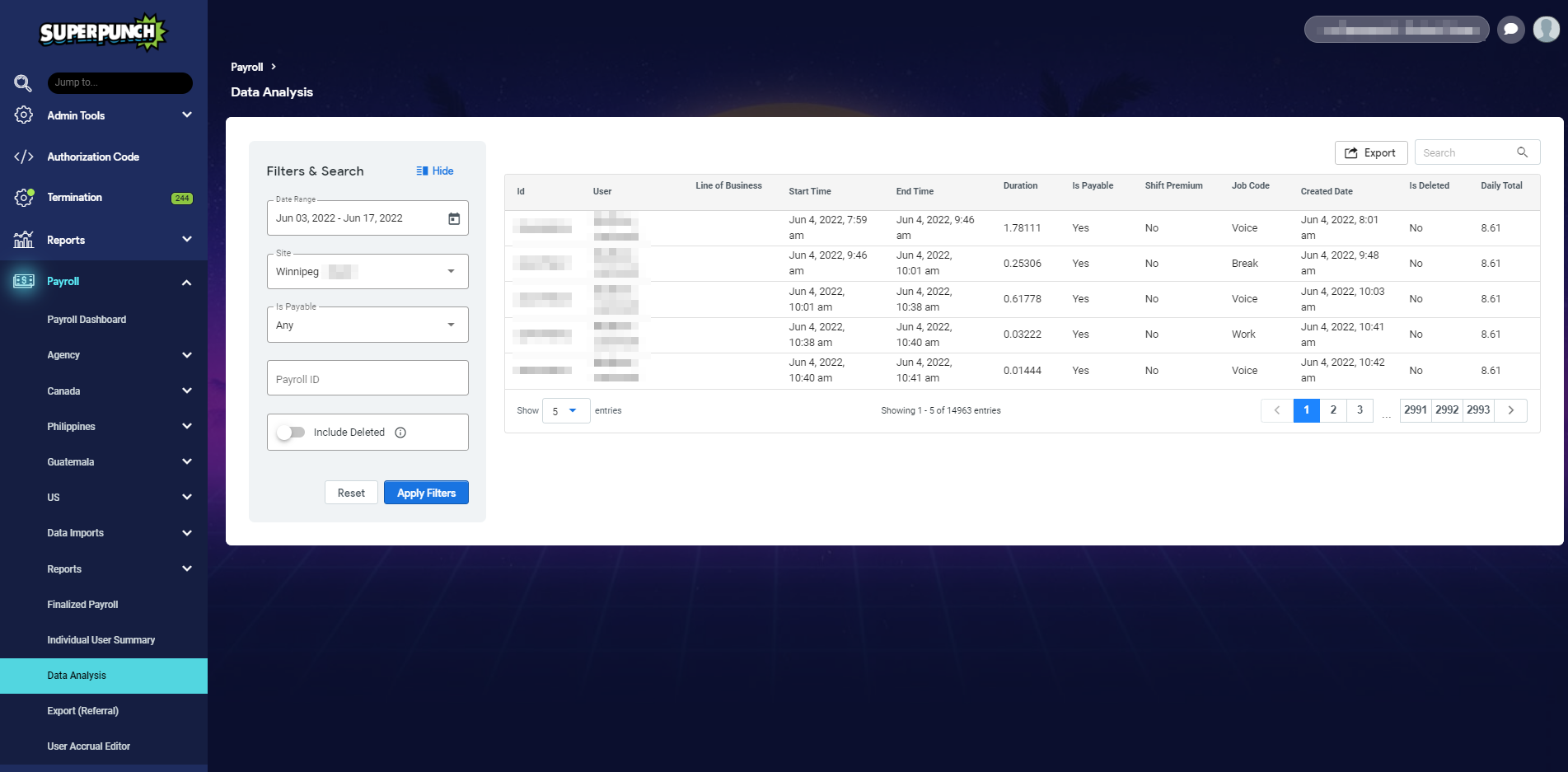 Payroll - Data Analysis – 24-7 Intouch Help Center